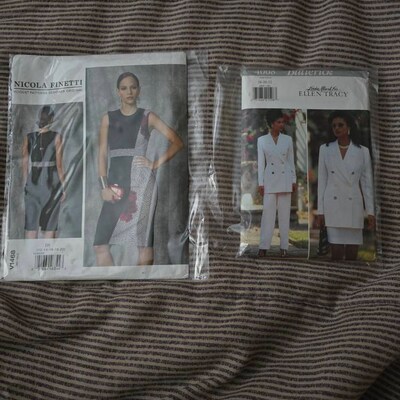 Vogue 1847 Basic Design Belted, Button Front Dress Pattern 1980s Misses ...