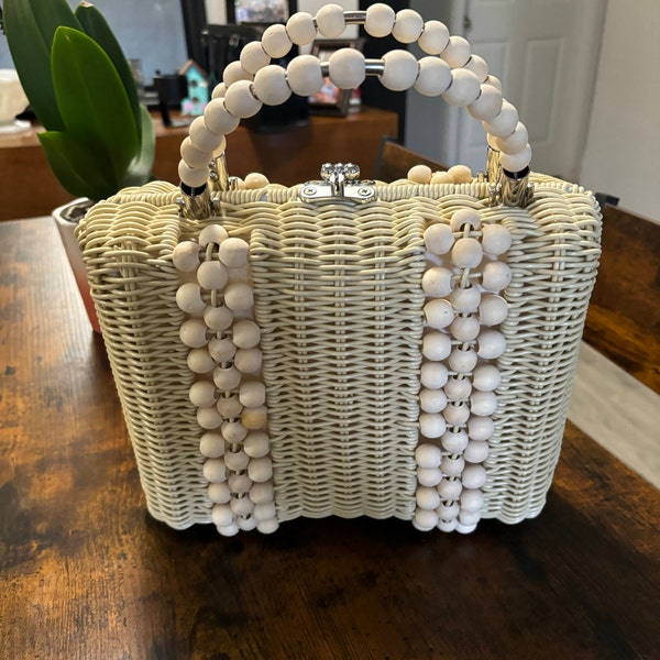 Golden Girls Purse Vintage Style Sophia Petrillo Bag Beaded Rattan ...