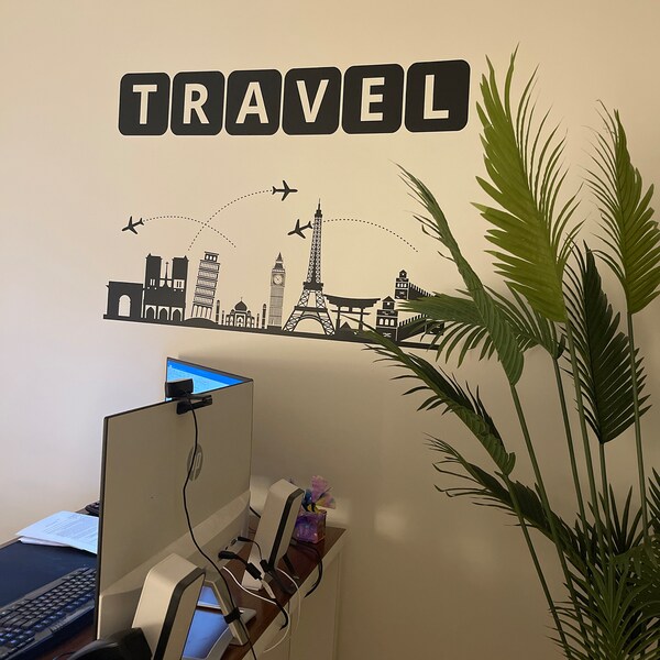 Travel Wall Decal,quotes Wall Decal,exploring Wall Art,travel Wall ...