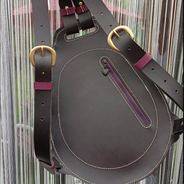 Siberia Leather Hobo Bag Pattern. Shoulder Bag, Crossbody, Shopper ...