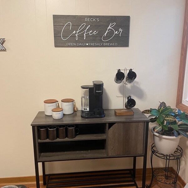 Pallet Sign - Coffee Bar Sign - Custom Wood Sign - 3D Sign ...