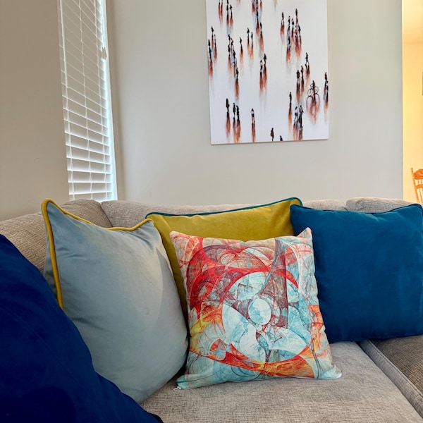 Paw Proof Velvet Pillow Cover * Piping Velvet Throw Pillow ...