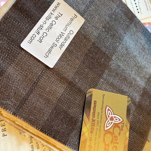 OUTLANDER Tartan - Officially Licensed Premium Wool Tartan Swatches ...