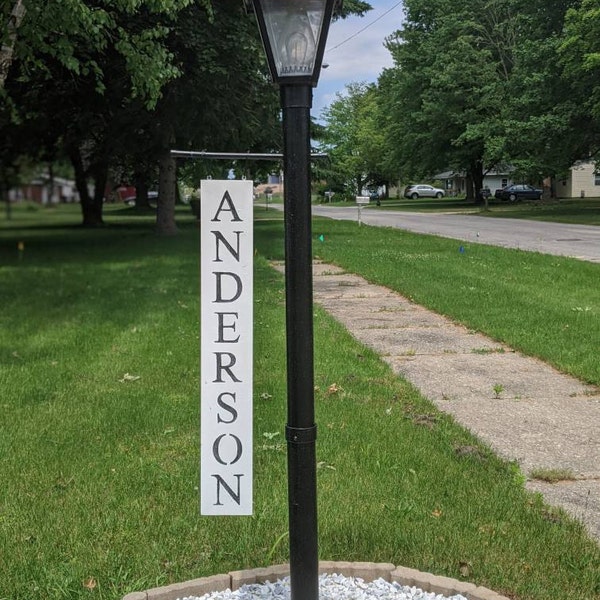 Custom Sign, Last Name Sign, Personalized Sign, Vertical Sign, Name ...