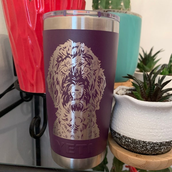 Pet/animal Personalized 20oz YETI, Custom Stainless Steel YETI, Dog ...
