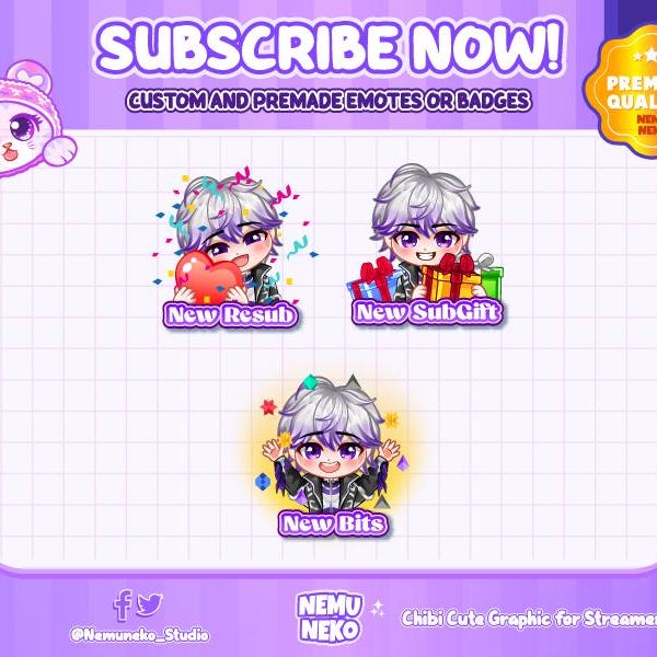 Custom Animated Facecam Overlay / Webcam Overlay in Cute Style or ...