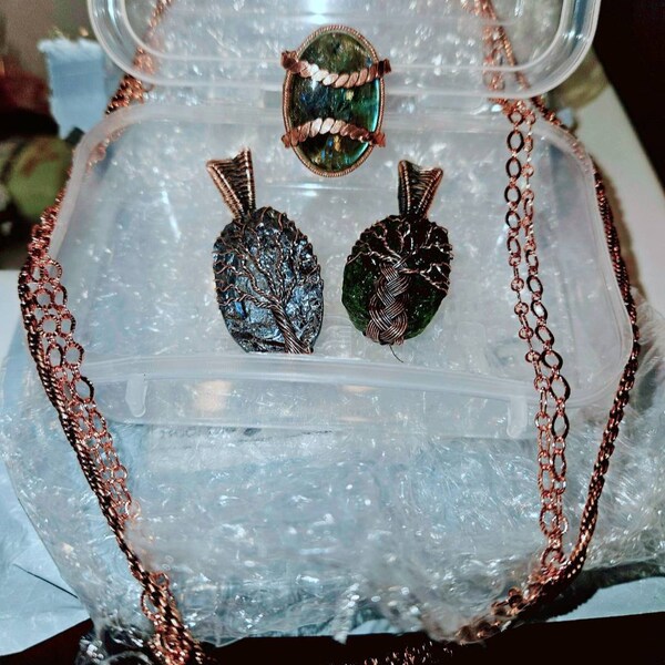 Kashmir Red Ruby Pendant Copper Wire Wrapped Gemstone Pendant Copper ...