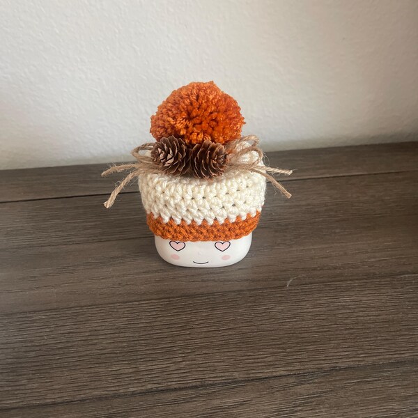Fall Pinecone Marshmallow Mug Hat, Marshmallow Mug Topper, Fall Mug Hat ...