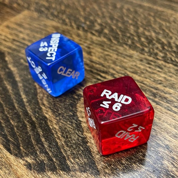 Custom Dice / One D6 /text on All Six Sides / Numbers and Letters Only ...