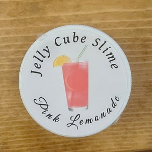 Dragon Fruit Jelly Cube Slime Pink Clear Scented Slime, Birthday Party ...