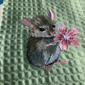 Mouse Machine Embroidery Design Digital File, 5 Sizes, Instant Download ...