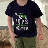 PAPA & Papa's Little Helper Farmers Matching Shirts With Tractors for ...