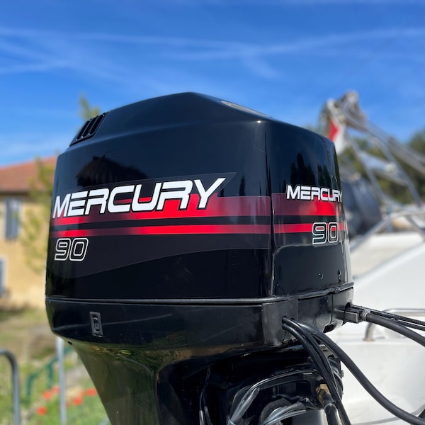 Johnson 115hp Two Stroke Outboard Engine Decals/sticker Kit (blue Design) + FREE SQUEEGEE - Etsy