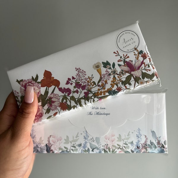 Pink Bloom Shagun/cash Envelopes - Personalized - Pack of 10 - Etsy