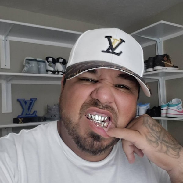 Silver Grillz 925 Sterling Custom Silver Teeth Real Diamond Cut Silver ...