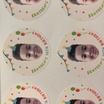 Kids Birthday Stickerpersonalized Birthday Stickercustom Kid Birthday ...