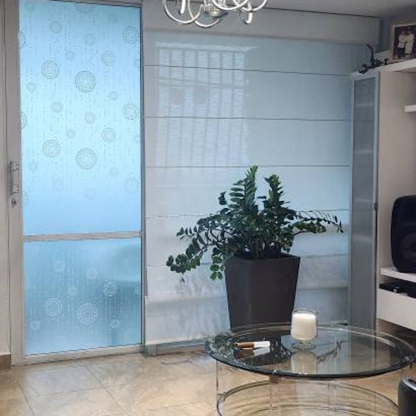 3D Matte Window Film Privacy Stained Glass Vinyl Self Adhesive Film ...