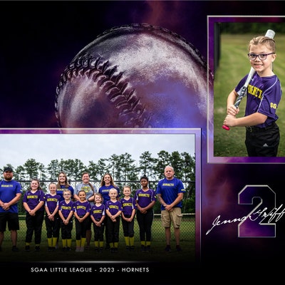 Softball Memory Mates Photoshop Templates for Sports Teams and ...