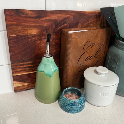 Garlic Keeper Pottery Handmade Garlic Jar Mothers Day Gifts Blue ...