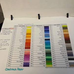 Kalour LARGE PRINT 300 Colored Pencil Set DIY Color Chart - Etsy