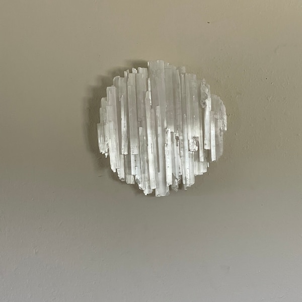 Selenite Wall Hanging (organic Shape. Each Shape is Similar but Unique ...