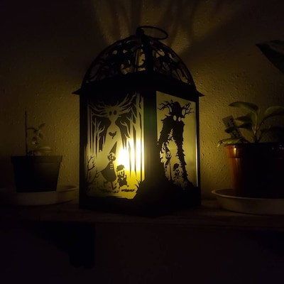 STUDIO GHIBLI Holographic Character White Metal LED Lantern, Featuring ...