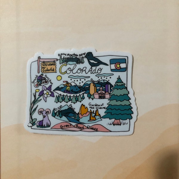 Colorado Sticker, Denver Sticker, Boulder Sticker, Laptop Sticker ...