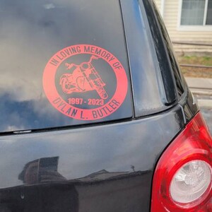 In Memory Tow Truck Vinyl Decal Sticker Personalize With Name and Years ...