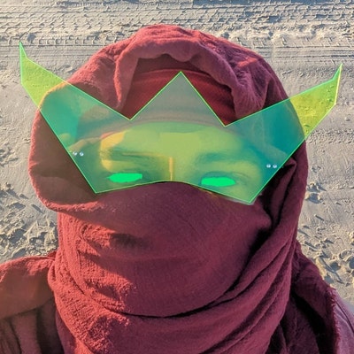 Pointy Cartoon Anime Manga Costume Cosplay Party Futuristic Eyewear ...