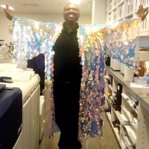 Iridescent Fire Sequin Kimono Size Inclusive Kimono Rave | Etsy