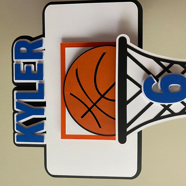 Basketball Cake Topper, Custom Basketball Cake Topper, Basketball ...