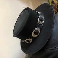 Black Leather Axl Rose Style / Guns 'n Roses Tribute Hat - Etsy