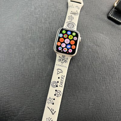 Horror Movie Villains Laser Engraved Apple Watch Band for 38/40/41/42 ...