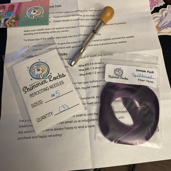 Doll Rerooting Tool & Needles Kit for Custom Doll Making - Etsy