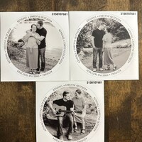 Custom Photo Vinyl Record Sticker for Wedding Guest Book Personalized ...
