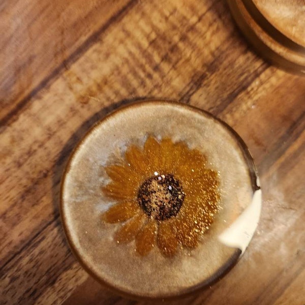 Purple White and Gold Floral Resin Shot Glass Holder, Shot Glass Tray ...