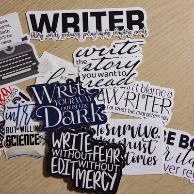 First Drafts Dont Have to Be Perfect Typewriter Quote Sticker Gifts for ...
