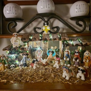 Dog Nativity Basset Hound Nativity Sets - Etsy