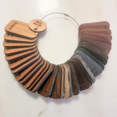 STAIN SAMPLES, Real Wood Stain Swatches, DIY Stain Sample Set, Complete ...