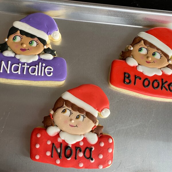 Christmas Elf Plaque 2 Cookie Cutter - Etsy