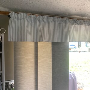 Ticking Valance Farmhouse Curtain - Etsy