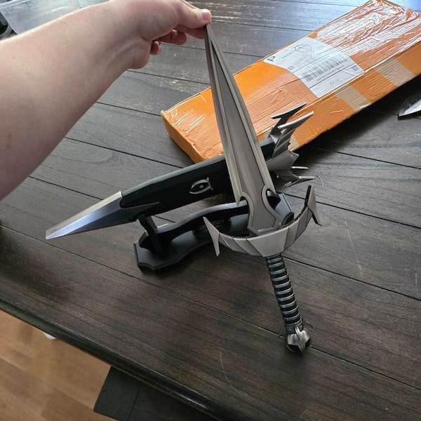 Hand-forged Infinity Sword Metal Infinity Blade Miniature Replica 30cm ...