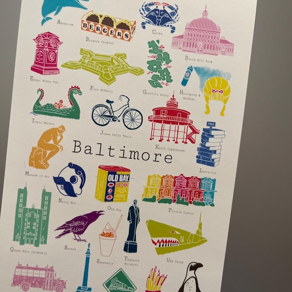 Washington D.C. A to Z Wall Art Print by Chufish Studio Abcs Alphabet ...