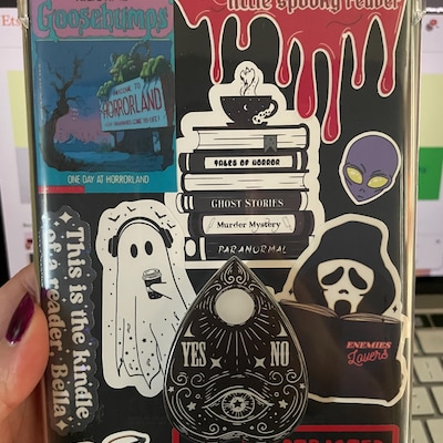 Pink Halloween Bookshelf Sticker Pastel Witch Bookshelf Sticker Pastel ...