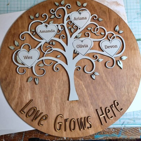 Family Tree 10 Members Svg, Family Tree Oval Frame Svg/png.dxf File ...