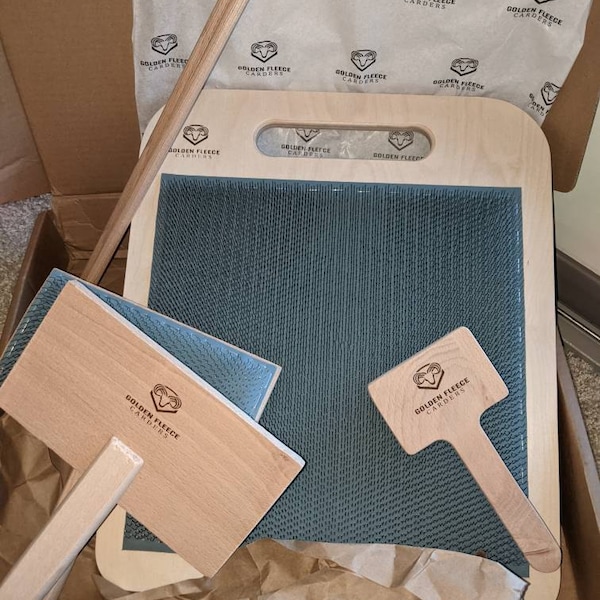 Carding, Blending Wool and Other Fibers: Hand Carders & Blending Board ...