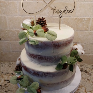 Personalized Names Infinity Wedding Cake Topper 8 Inches, Custom Cake ...
