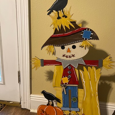 Scarecrow Porch Sign SVG File Halloween Sign Fall Porch Sign SVG ...