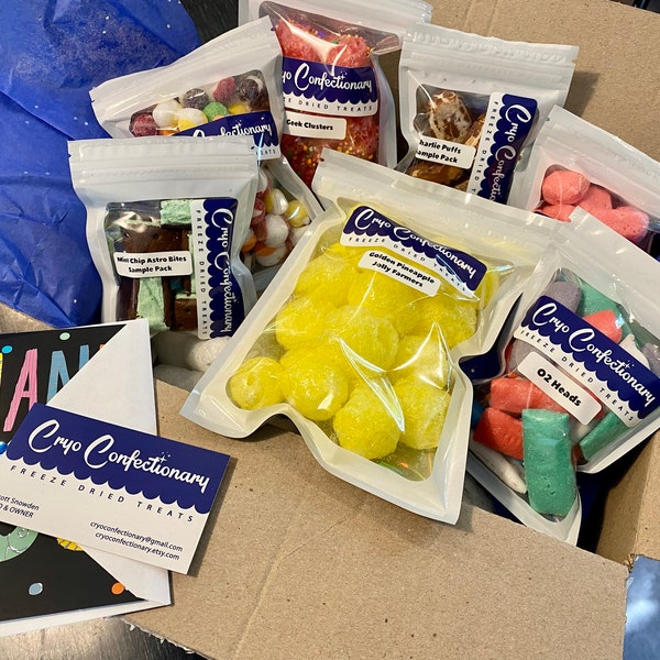 Freeze Dried Blue Raspberry Taffy Puffs Freeze Dried Salt Water Taffy ...