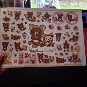 2021 Chairoi Koguma Collection Puffy Sticker Sheet - Etsy